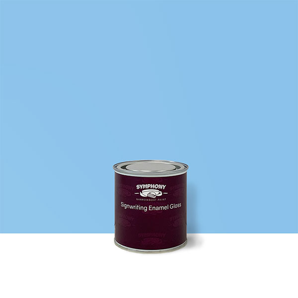 Signwriting Enamel Gloss - Baby Blue - Symphony Narrowboat Paint