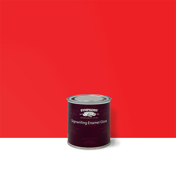 Signwriting Enamel Gloss - Cardinal Red - Symphony Narrowboat Paint