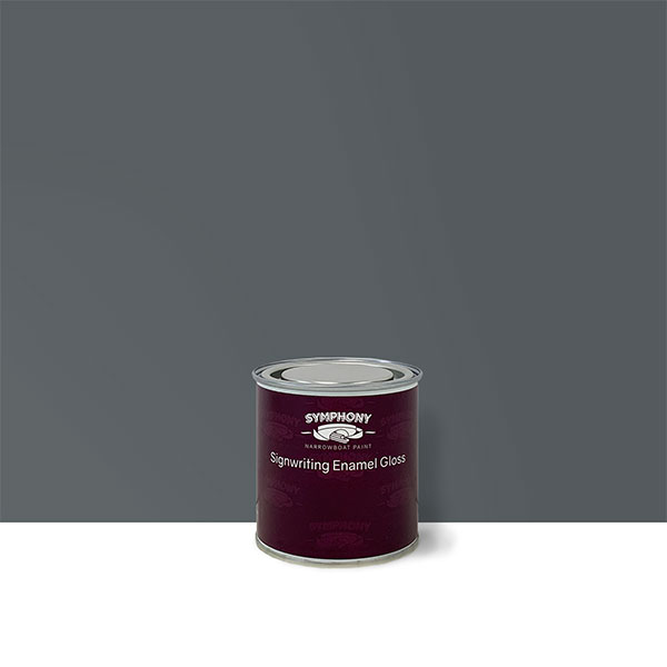 Signwriting Enamel Gloss - Slate Grey - Symphony Narrowboat Paint